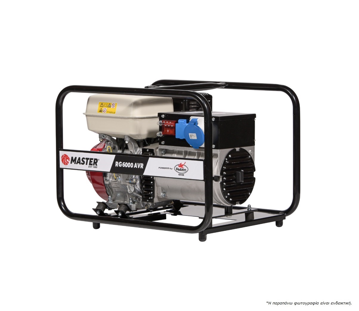 RG 6000 AVR Βενζινοκίνητη μονοφασική γεννήτρια της Master Με AVR και ...